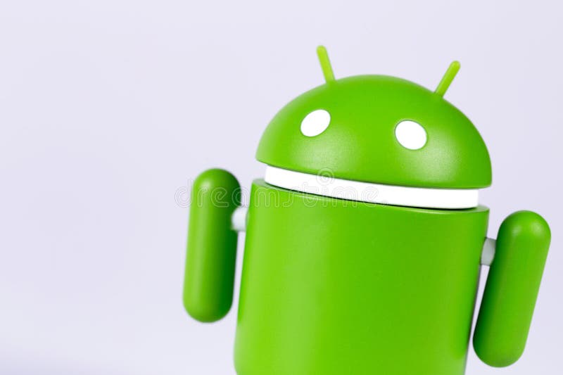 Android Symbol Figure on the White Background. Android is the O ...