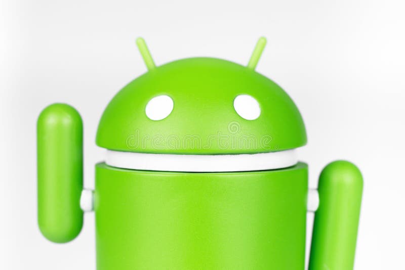 Android Symbol Figure on the White Background. Android is the O ...