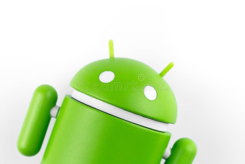 Android Symbol Figure on the White Background. Android is the O ...