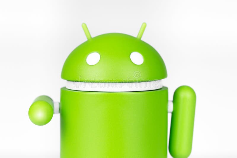 Android Symbol Figure on the White Background. Android is the O ...