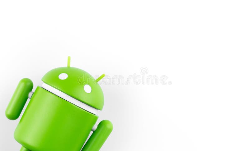 Android Symbol Figure on the White Background. Android is the O ...