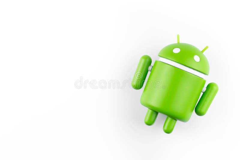 Android Symbol Figure on the White Background. Android is the O ...