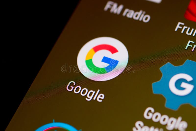 Google Application Thumbnail / Logo on an Android Smartphone Editorial ...