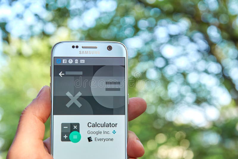 Google Calculator app editorial photo. Image of data - 72123531