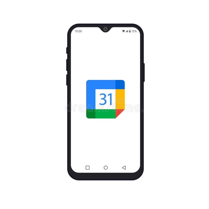 Google Calendar on a Smartphone Editorial Photo - Illustration of ...