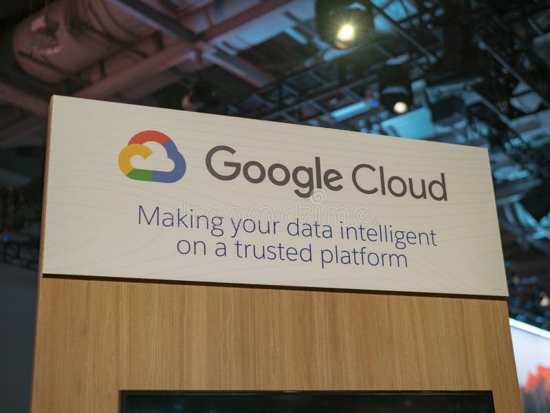 Google Cloud Billboard Advertisement Sign at Conference. Make Your Data ...