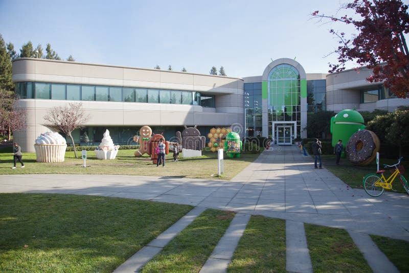 Google Corporate Headquarters And Logo Editorial Stock Image - Image of ...