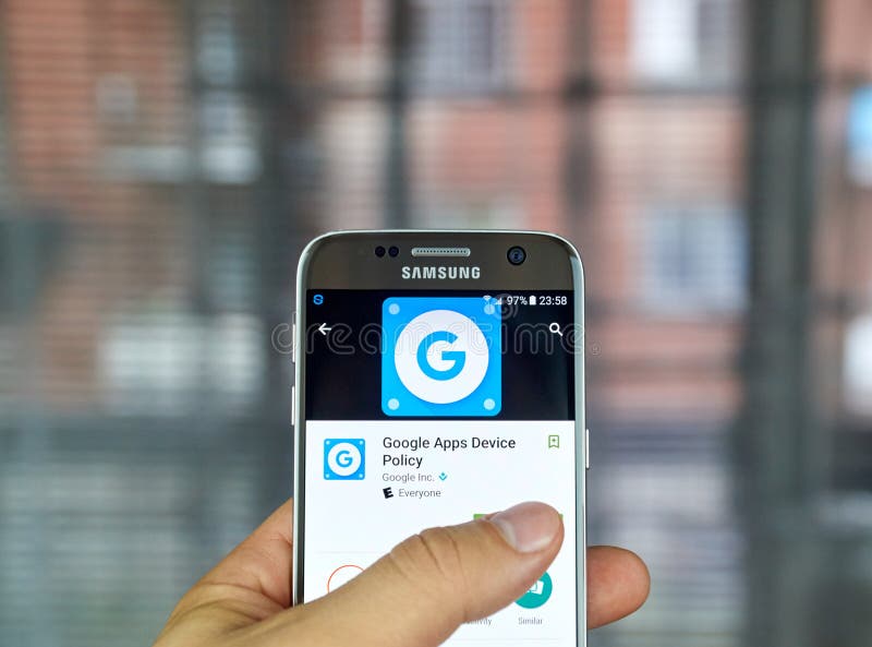 Google Device Policy App editorial photo. Image of colors - 82312841