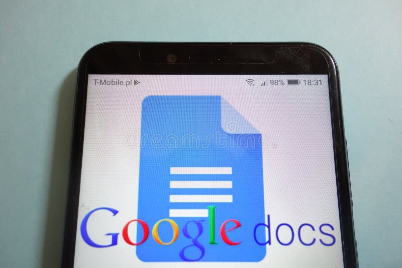 Google Docs Logo on Smartphone Editorial Photography - Image of ...
