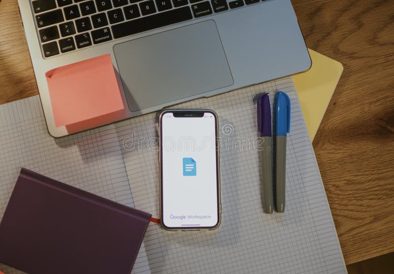 Google Docs Mobile Application Icon on the Screen of an IPhone ...