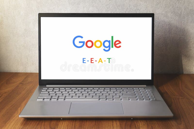 Google EEAT on Laptop Screen Editorial Stock Photo - Image of page ...