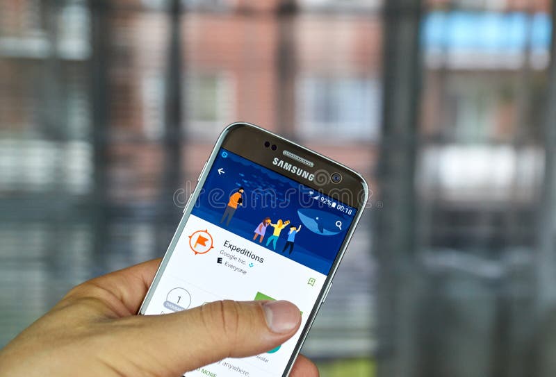 Google Expeditions app editorial image. Image of communication - 80701235