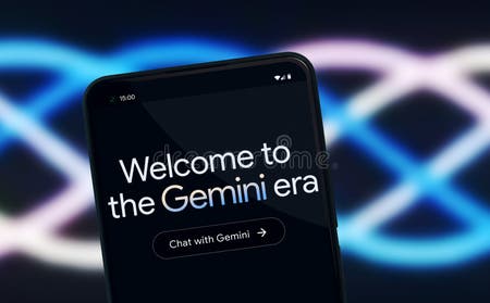 Google Gemini AI Artificial Intelligence LLM Language Model Editorial ...