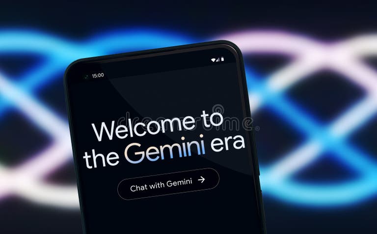 Google Gemini AI Artificial Intelligence LLM Language Model Editorial ...