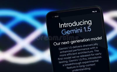 Google Gemini 1.5 Version AI Artificial Intelligence Large Language ...