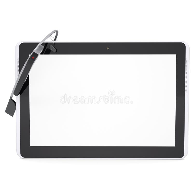 Google Glass and white box stock illustration. Illustration of choice ...