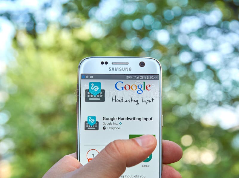 Google Handwriting app editorial stock image. Image of gadget - 72123809