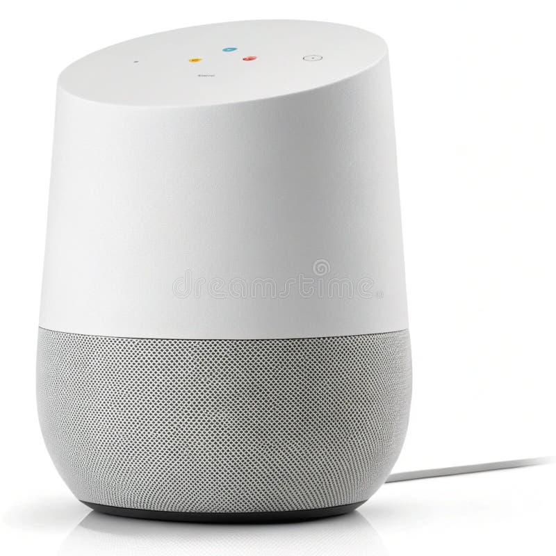 Google Home Speaker Realistic Illustration Stock Illustration ...
