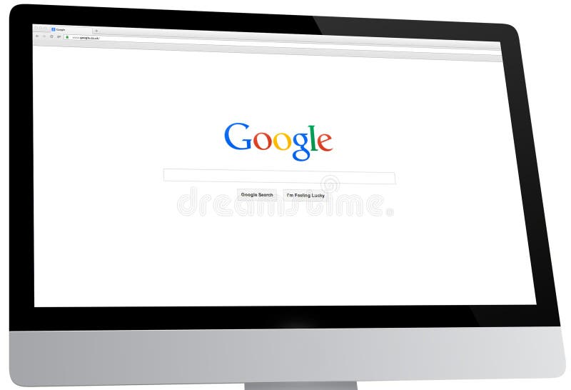Google Logo on HP laptop editorial photography. Image of magnifying ...