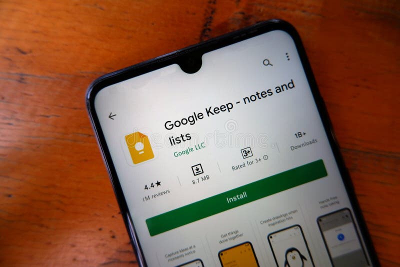 Google Keep, Notes and Lists Editorial Photography - Image of computer ...