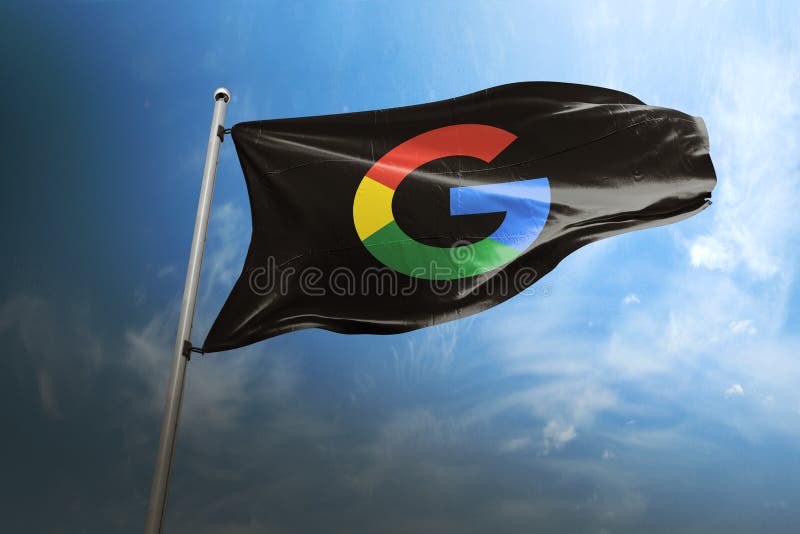 Google Photorealistic Flag Editorial Editorial Stock Image - Image of ...