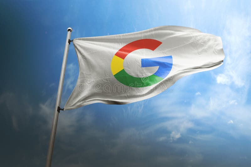 Google Photorealistic Flag Editorial Editorial Image - Image of four ...