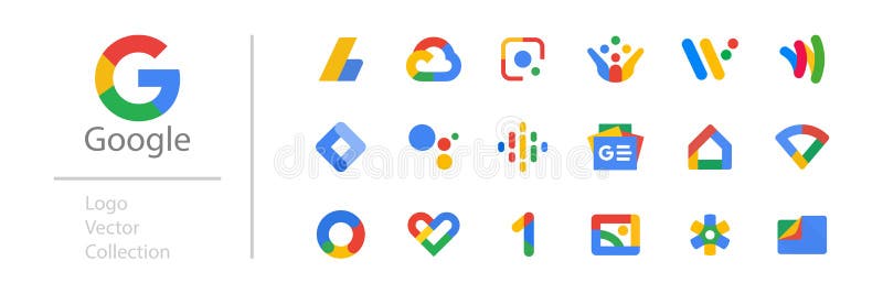 Google LLC. Apps from Google. Official Logotypes of Google Apps ...