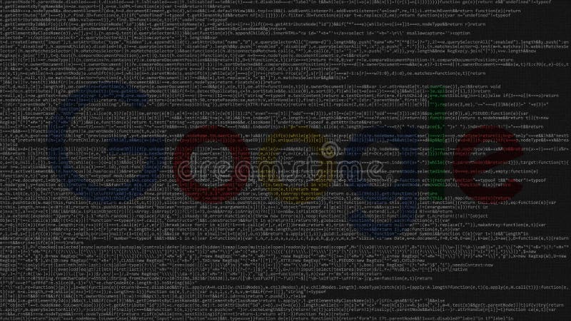 Google Logo Made of Source Code on Computer Screen. Editorial Loopable Animation Stock Video ...