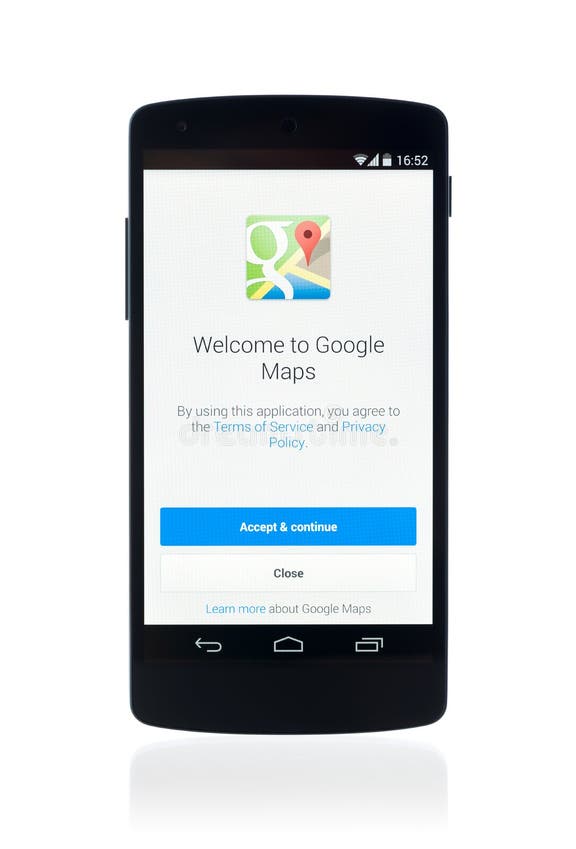 Google Maps Application on Google Nexus 5 Editorial Photography - Image of digital, display ...