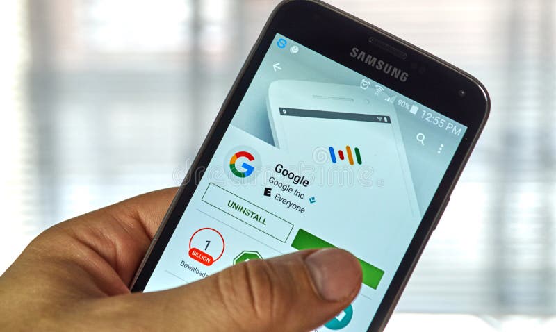 Google mobile application. editorial stock photo. Image of media - 67925608