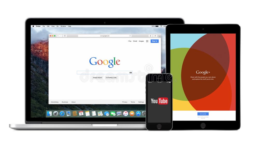 Google Multi Devices with Google Search YouTube and Google Plus ...