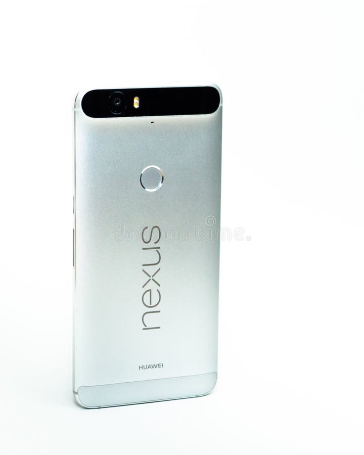 Google Nexus 6P Silver by Huawei Front View Isolated White Background ...