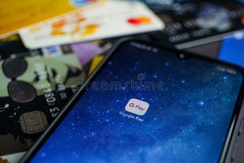 Google Pay or Gpay App on Smartphone. Google Pay is a Digital Wallet ...