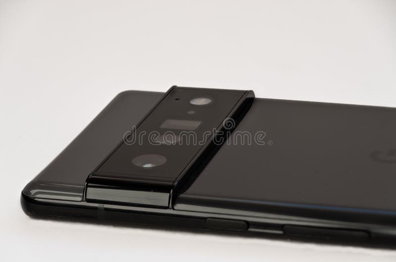 Google Pixel 6 Pro - High Tech Smartphone, Showing Rear Camera and Case ...