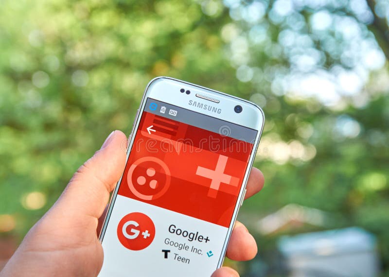 Google plus app obraz stock editorial. Obraz złożonej z telefon - 72123324