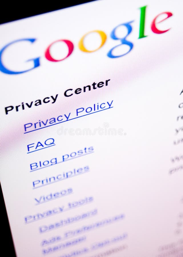 Google privacy editorial stock image. Image of popular - 16160384