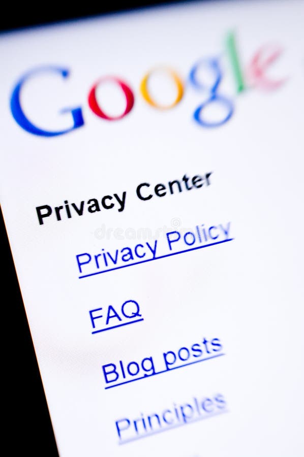 Google privacy editorial stock image. Image of popular - 16160384
