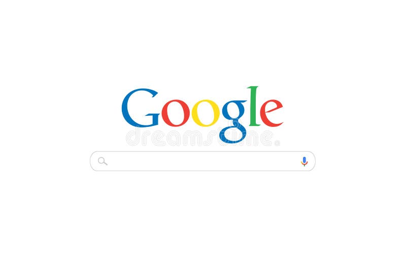 Google Search Bar. Search in Flat Style Editorial Image - Illustration ...