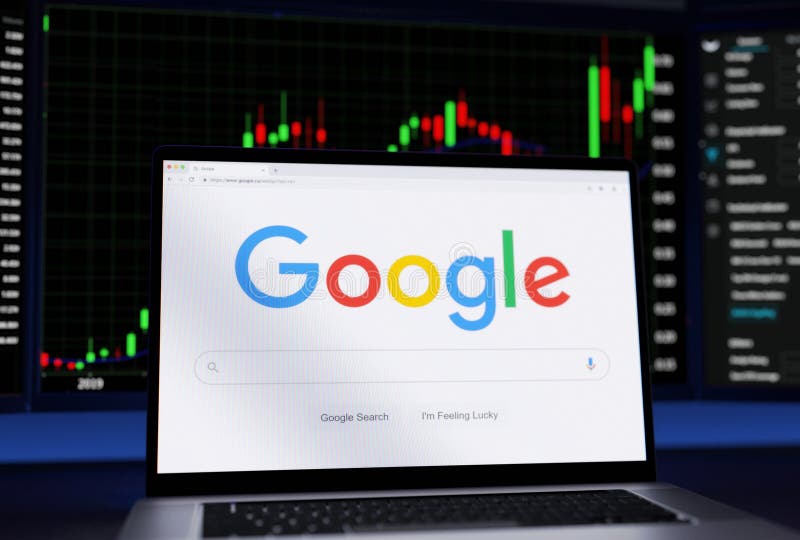 Google Stock Market editorial photo. Image of blog, screen - 242549811