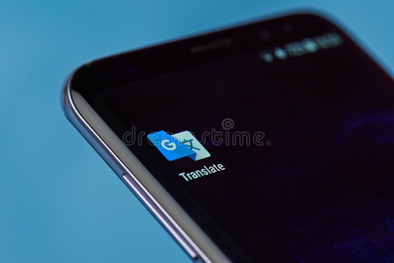 Google Translate Application Icon Editorial Stock Image - Image of ...