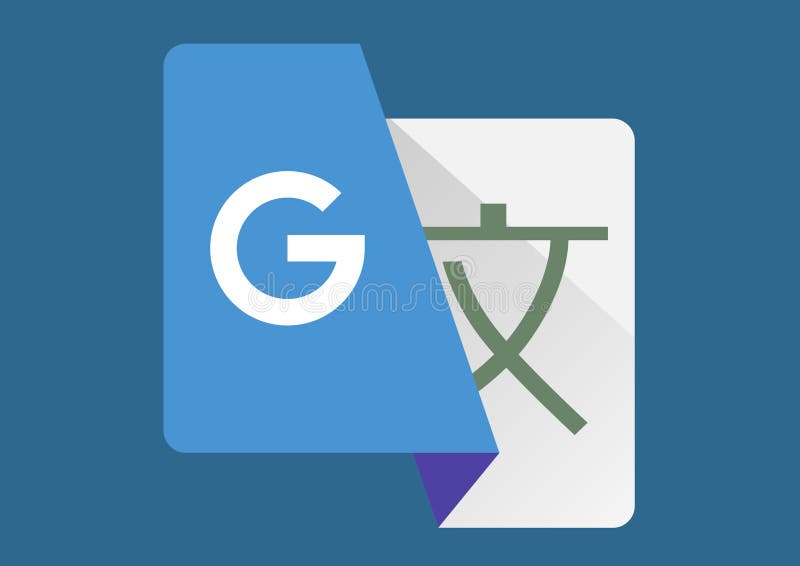 Google vertaalt embleem redactionele stock afbeelding. Illustration of ...