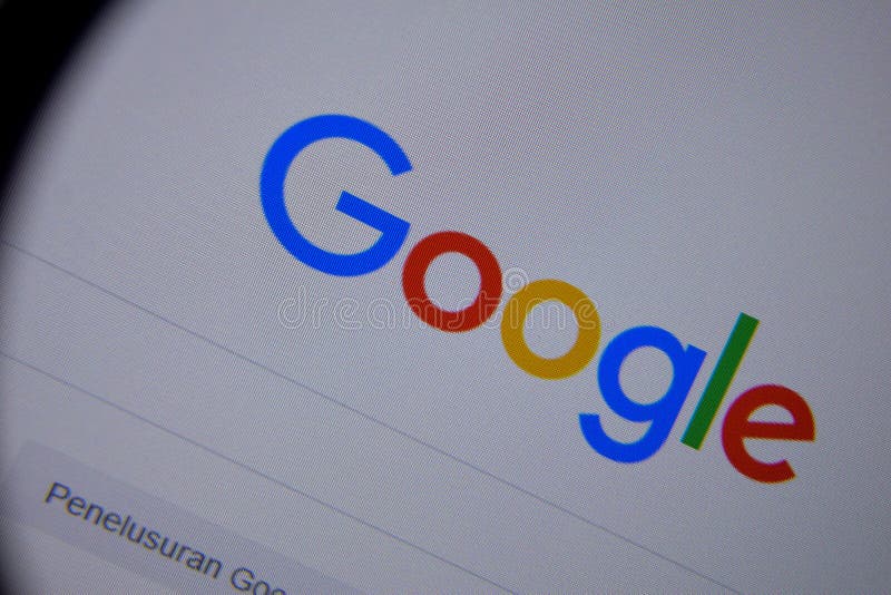 Google Website Home Page on Computer Screen. Analytics is a Web Browser ...