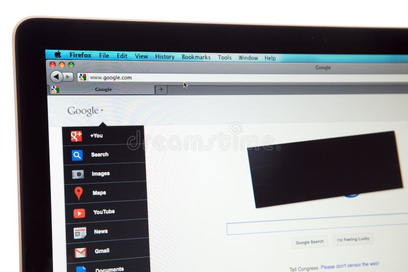 Google Website during the Internet Blackout Editorial Stock Photo ...