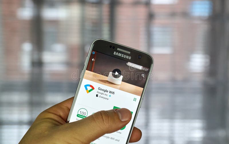 Google Wifi app editorial photo. Image of digital, internet - 84136911