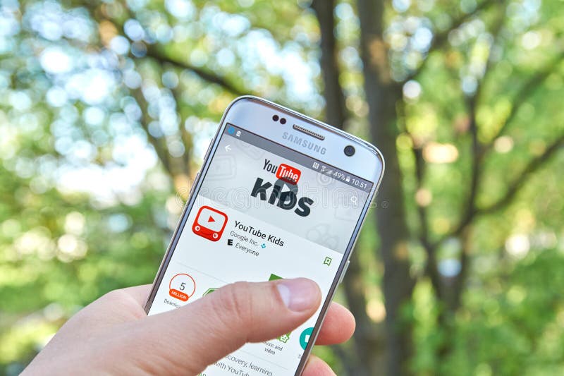 Google Youtube Kids app editorial stock photo. Image of internet - 72124303