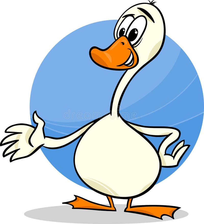 Goose Farm Bird Cartoon Illustration Stock Vector - Illustration of ...