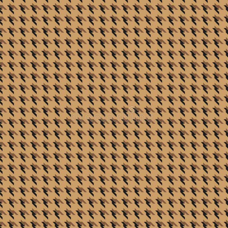 Goose Foot. Pattern of Crows Feet in Brown and Begi.Checkered ...