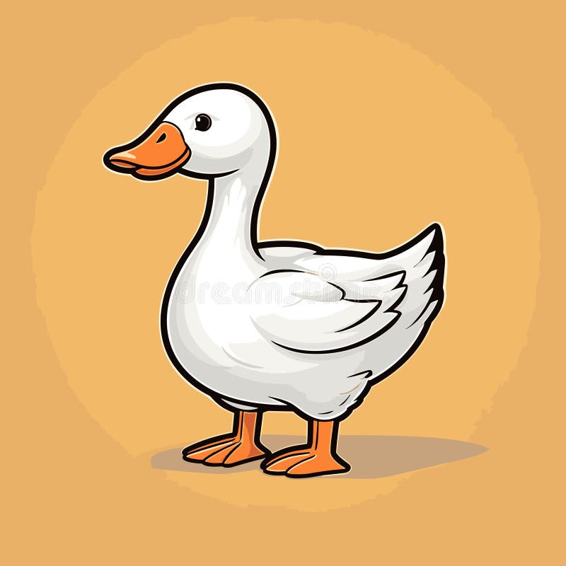 Goose Hand-drawn Illustration. Goose. Vector Doodle Style Cartoon ...