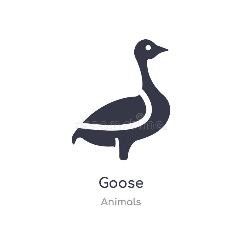 Goose Icon. Isolated Goose Icon Vector Illustration from Animals ...