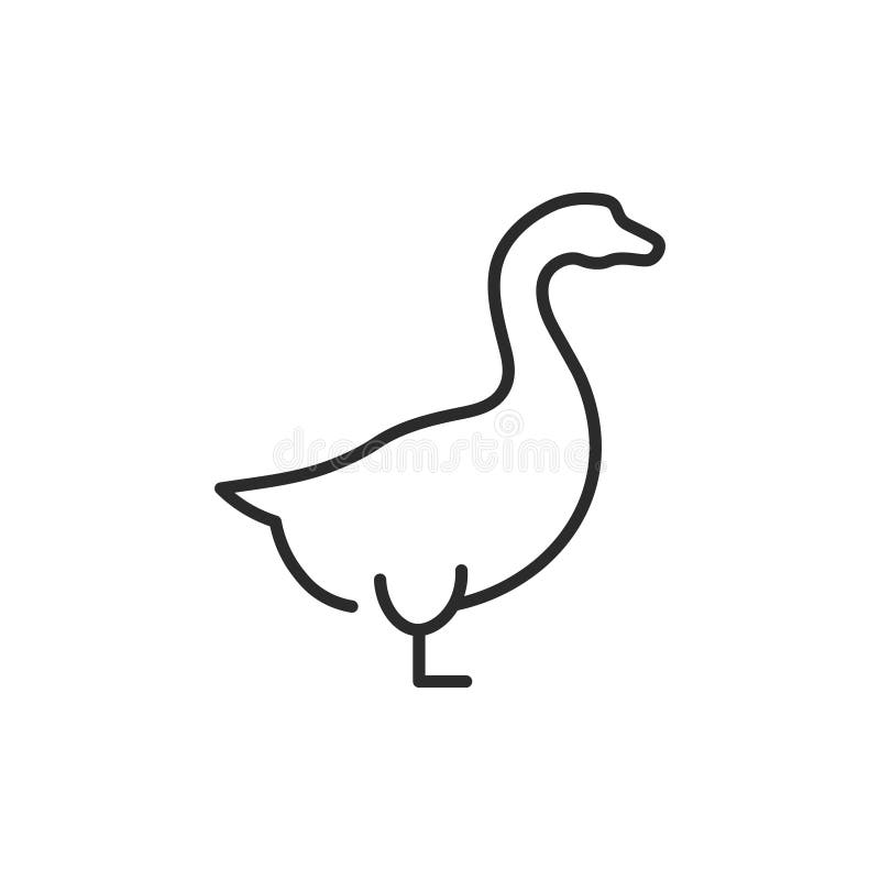 Goose Icon stock vector. Illustration of domestic, honk - 316922869